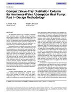 CH-99-10-4 - Compact Sieve-Tray Distillation Column for Ammonia-Water ...